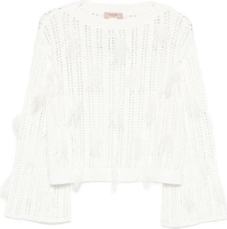 Twinset Femme, Pulls, Blanc, Taille: 40 FR Twin-set Sweaters