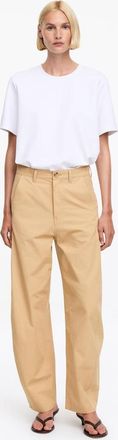 Arket Hose Mit Barrel Leg -Beige
