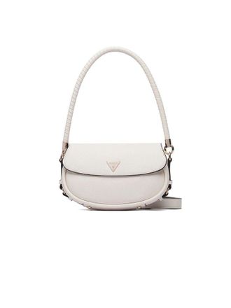 Guess Womens Shoulder Bag Off White Polyurethane - Shoulder-Bags