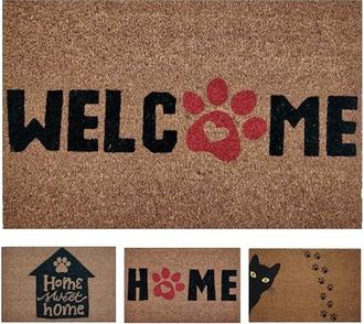 Koko Doormats Paillasson Exterieur Entree Coco | Base PVC Antid&eacute;rapante | Tapis dEntr&eacute;e Absorbant et Durable | Design Original pour Int&eacute;rieur et Ext&eacute;rieur Abrit&eacute; | 