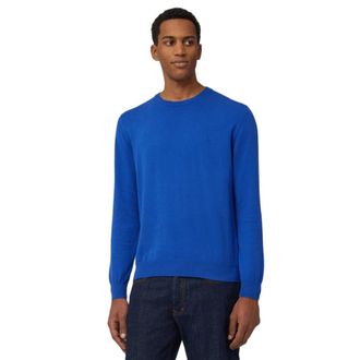 Harmont & Blaine Homme, Pulls, Bleu, Taille: XL Col roulé en coton avec broderie