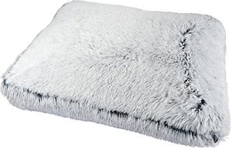 LOVE STORY Kissen, rechteckig, Polyester, 100 x 70 x 10 cm, Fluffy weiß meliert