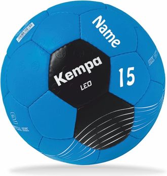 Kempa Handball blau Größe 2 personalisiert mit Aufdruck Name