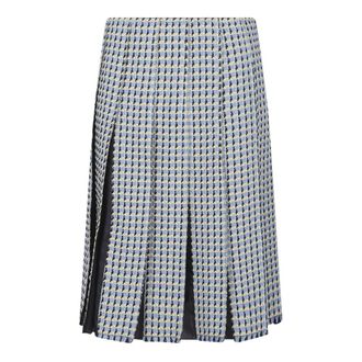 Marni Femme, Jupes, Bleu, Taille: 38 FR Jupe Midi Pliss&eacute;e