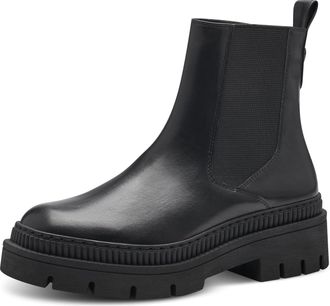 Marco Tozzi Damen Chelsea Boots Vegan zum Schlupfen, Schwarz (Black), 36 EU