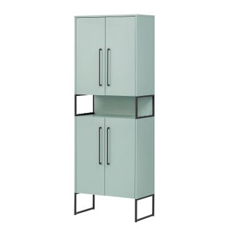 Schildmeyer home24 Hochschrank Limone 65cm Gr&uuml;n/Mint