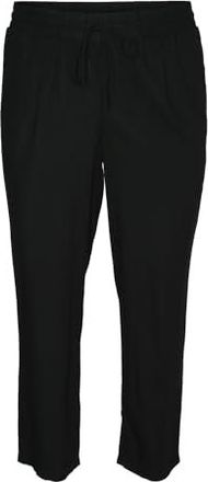 Vero Moda CURVE Vmjesmilo Ankle Pants WVN GA Noos Cur Pantalons, Noir, W46 Femme