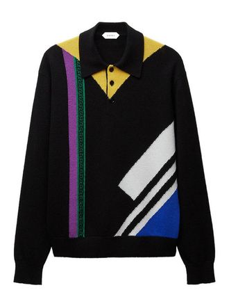 Versace Pull Col Roul&eacute; - Noir