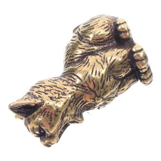 NUOBESTY Messing Kleiner K&auml;tzchen Tierstatue Detailreich Handgeschnitzt als Schl&uuml;sselanh&auml;nger und Geschenk f&uuml;r Liebhaber von Vintage Tiermotiven