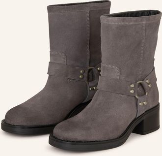 Mrs & Hugs Mrs & Hugs Biker Boots grau