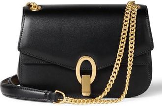Amazon Essentials Sac à bandoulière pour femme, cuir synthétique, noir, taille unique