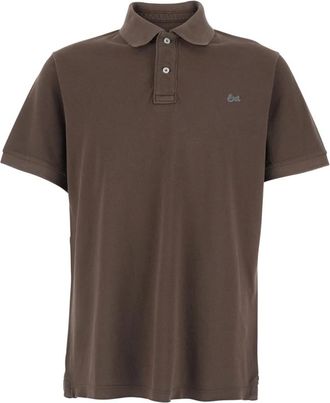 ERL Erl, Homme, Tops, Brun, Taille: L Polo &agrave; ourlet brut
