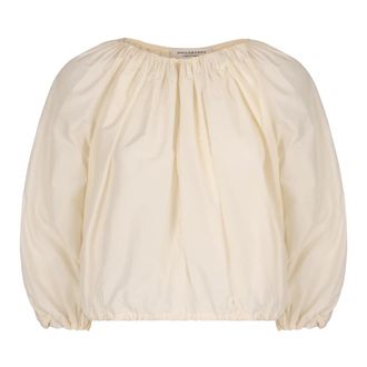Philosophy di Lorenzo Serafini Bluse mit verstellbarem Kordelzugsaum und Raffungen - - Blouses & Shirts - Damen - Beige - S
