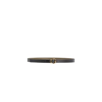 Pinko Wendbarer Lederg&uuml;rtel mit drehbarer Schnalle - - Accessories - Damen - Schwarzk - S