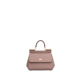 Dolce & Gabbana Femme, Sacs, Brun, Taille: ONE Size Sicily Medium Handbag