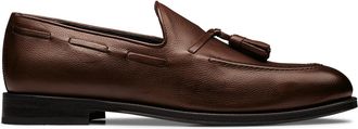 CHARLES TYRWHITT Quasten-Slipper aus Rauhleder - Schokoladenbraun