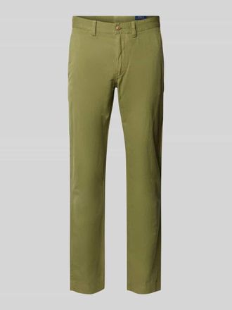 Polo Ralph Lauren Regular Fit Leinenhose mit Knopf- und Rei&szlig;verschluss