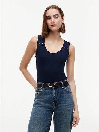 Tommy Hilfiger D&eacute;bardeur c&ocirc;tel&eacute; &agrave; boutons dor&eacute;s