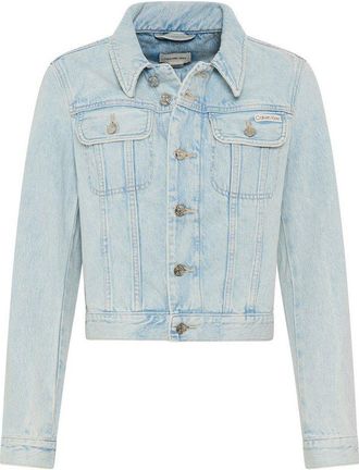 Calvin Klein Jeans Jeansjacke CROP 90S schmale, kurze Passform, used-washed