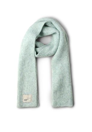 Street One Damen 5706442 Schal mit Woll-Anteil, Serene Green Mel, Regular