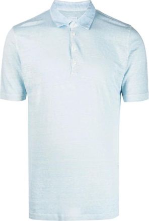 120% Lino Homme, Tops, Bleu, Taille: 2XL Polo