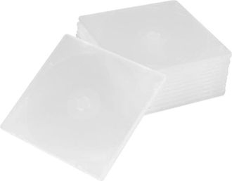 Soimiss 10 Stück Teiliges Transparente CD Boxen aus Bruchsicherem Kunststoff Einzelne DVD hüllen zur Sicheren Aufbewahrung und Einfachen Nummerierung Platzspa