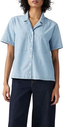 Levi's Sonny Camp Shirt Chemise à Bouton Bas, Brass Organ, L Femmes