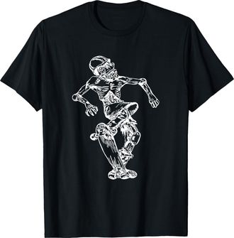 Seembo Zombie Skater Skateboarding Lustiges Skateboard T-Shirt