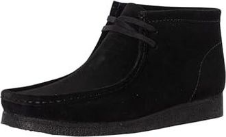 Clarks Mens Wallabee Desert Boots Black