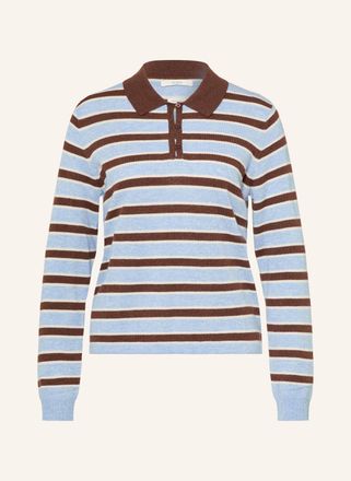 Yerse Yerse Strick-Poloshirt Nora blau