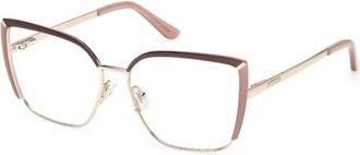 Guess Femme, Accessoires, Beige, Taille: 55 MM Cat Eye Frame