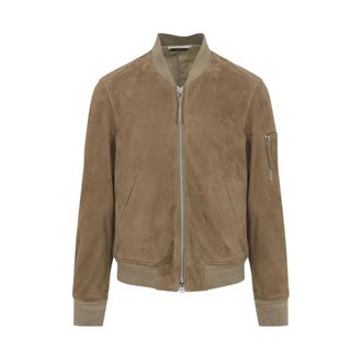 Tom Ford Homme, Vestes, Brun, Taille: XL Blouson aviateur en daim