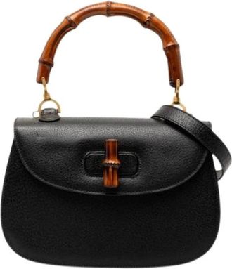 Gucci Sac &agrave; main Bamboo Pre-owned - Femme - Pre-owned - Noir - Taille: ONE Size