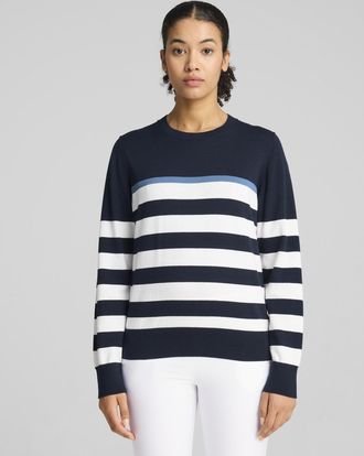 Puma Resort Stripe Sweater Damen, Kleidung, Blau, L