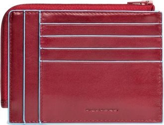 Piquadro Homme, Accessoires, Rouge, Taille: ONE Size Portefeuille porte-cartes de cr&eacute;dit homme zipp&eacute; avec porte-monnaie et protection Rfid