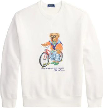 Ralph Lauren Homme, Sweatshirts et sweats &agrave; capuche, Blanc, Taille: L SweaT-shirt Ours d&Eacute;t&eacute;
