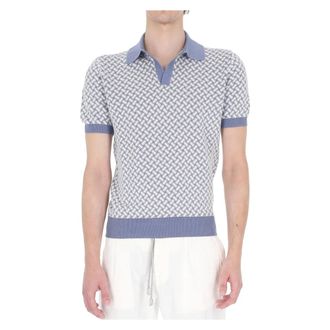 Drumohr Homme, Tops, Multicolore, Taille: XL Polo col ouvert Biscottino