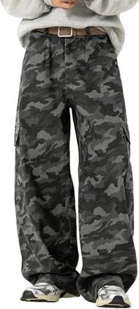 Generic Jean Homme Regular Pantalon Jeans Jeans Homme Utilitaires Durables avec Coupe Droite Retro, Parfaits pour Le Travail et Les Tenues D&eacute;contract&eacute;es