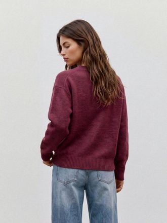 Vero Moda V-Ausschnitt-Pullover VMBOOM LS V-NECK PULLOVER NOOS Materialmix, mit Wolle und Stretch