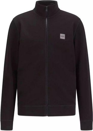 BOSS Sweatjacke Herren Zestart Zip Jacke Gerippter Stehkragen, Rei&szlig;verschluss, seitliche Eingrifftaschen