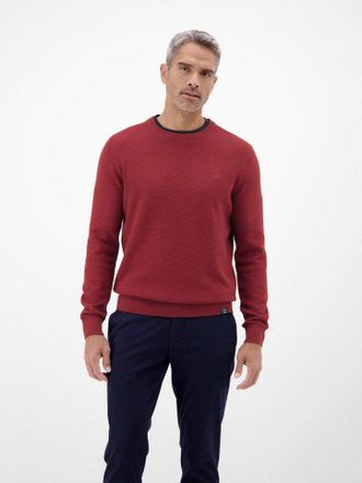 Lerros Strickpullover Herren Strickpullover in Twist-Struktur Rundhalsausschnitt, weicher Stoff, lang&auml;rmlig, normale Passform