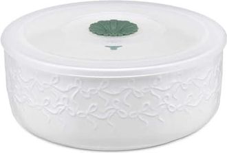 La Porcellana Bianca Intavola Sch&uuml;ssel mit Deckel, Geschenkbox, Porzellan und Silikon