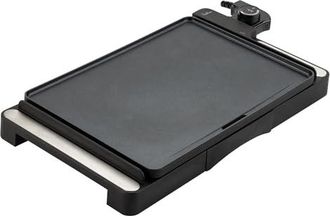 Jata JEGR1246 Kochplatte, 2000 W, Oberfläche: 35,6 x 25,4 cm, Antihaftbeschichtung, PFOA-frei, sehr kratzfest, einfache Reinigung, Fettauffangschale