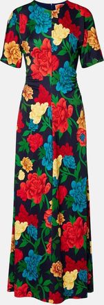 La DoubleJ Robe longue Angelica &agrave; fleurs