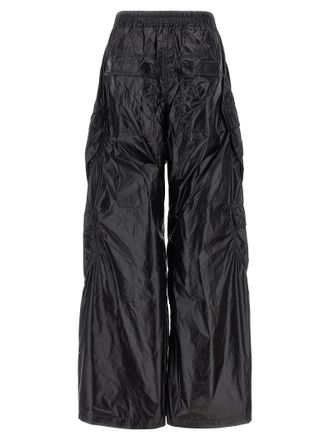 Rick Owens Womens Black Nylon Cargo Pants