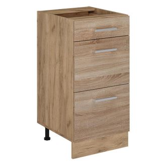 Vicco Meuble cuisine R-Line, Sonoma, 40cm avec tiroirs, sans pt Vicco