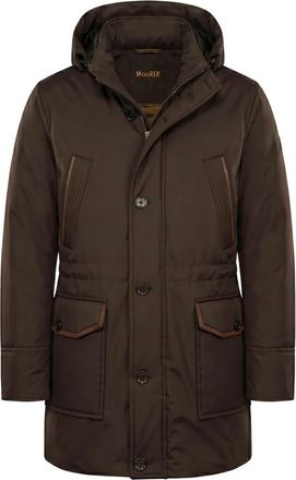 Moorer Gesteppte Jacke mit Kapuze - - Coats - Herren - Braun - L
