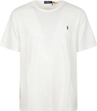 Polo Ralph Lauren Homme, Tops, Blanc, Taille: M T-Shirt Classique &agrave; Poche Manches Courtes