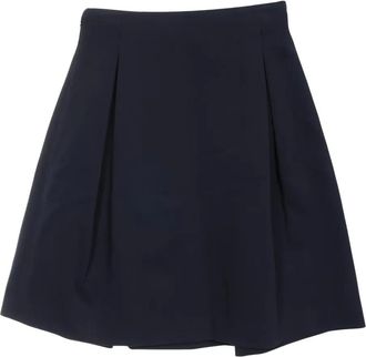Jil Sander minijupe zipp&eacute;e (ann&eacute;es 2010) - Bleu