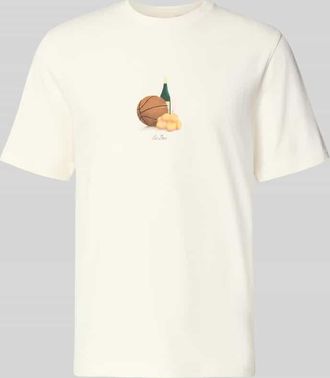 Les Deux T-Shirt mit Label-Detail